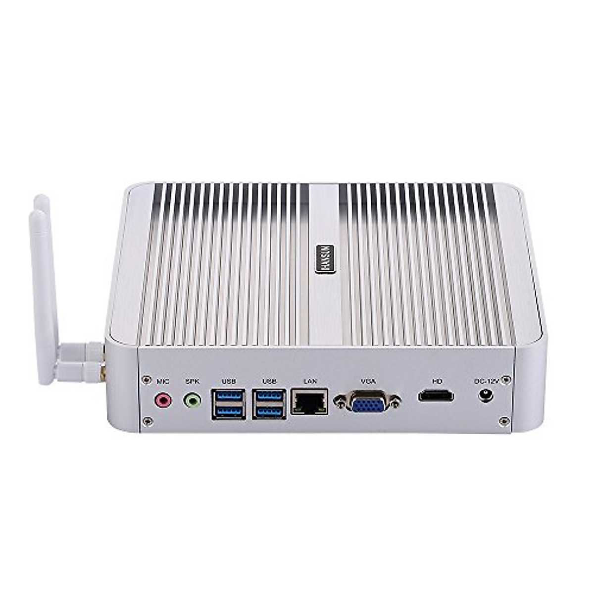 HUNSN Fanless Mini PC, Desktop Computer, HTPC, Kodi Box, Windows 11 or Linux Ubuntu, I5 8250U 8260U 8259U 8265U 8269U 8350U, BM07, VGA, HDMI, 4 x USB3.0, 4 x USB2.0, LAN, 8G RAM, 128G SSD