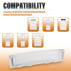 WE01X30378 Dryer Door Handle Replacement for GE,Kenmore PS1177202 PS11772025 WE1M1068 WE01X25878 Parts