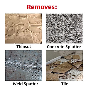 Firecore 3 In SDS Plus Chisel Bit Cranked Angled Bent Chisel for Hammer Drill 42CrMo Tile Removal Chisel for Concrete (3" X 6.5") -FS22365