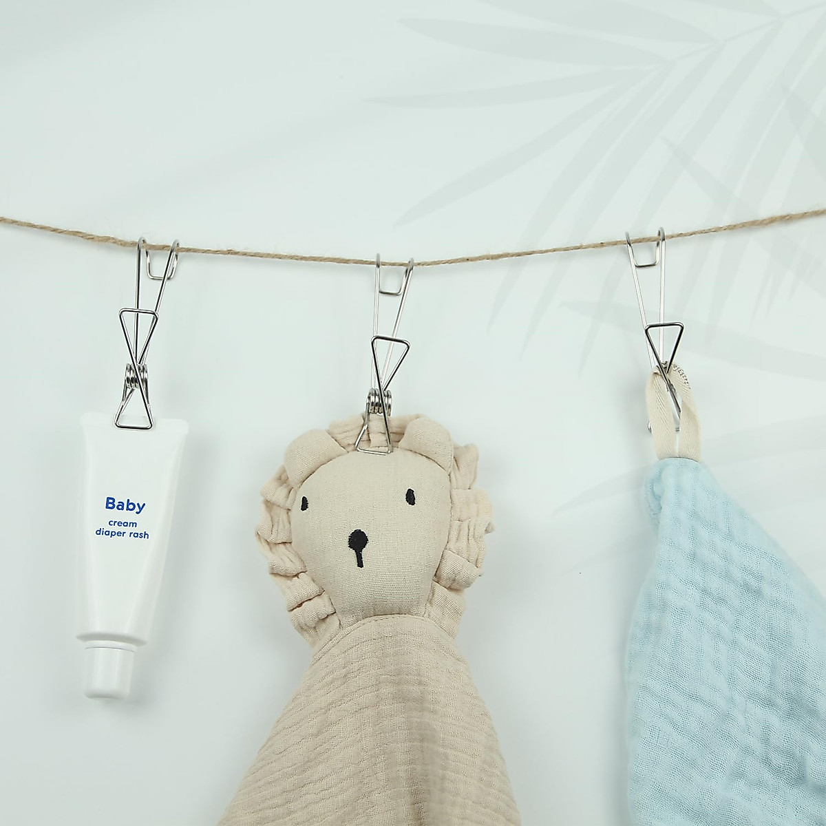 10 Pcs 304 Stainless Steel Clips All Metal Long Tail Clip Strong Grip for Holding Clothes Photos Snack Bag and Sundries in Bathroom Kitchen Office