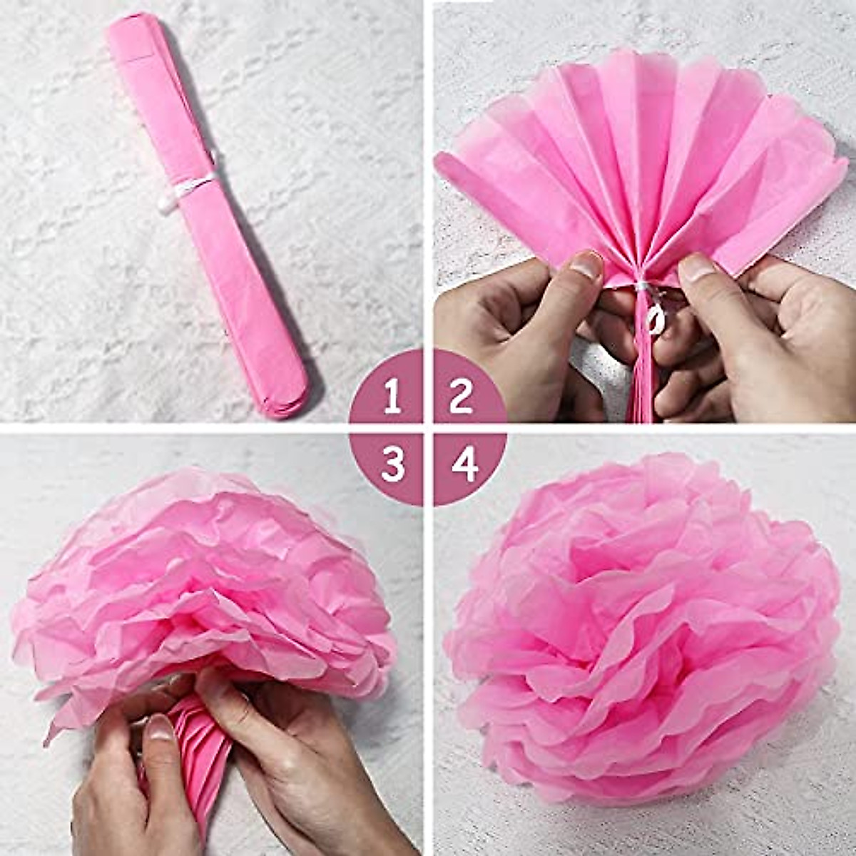 Crenics 21st Birthday Decorations for Her - Hot Pink Happy Birthday Banner, Pom Poms, 21 Number Balloon, Lipstick Champagne Balloons and 24 Latex Balloons for 21st Girls Women Birthday Party Supplies