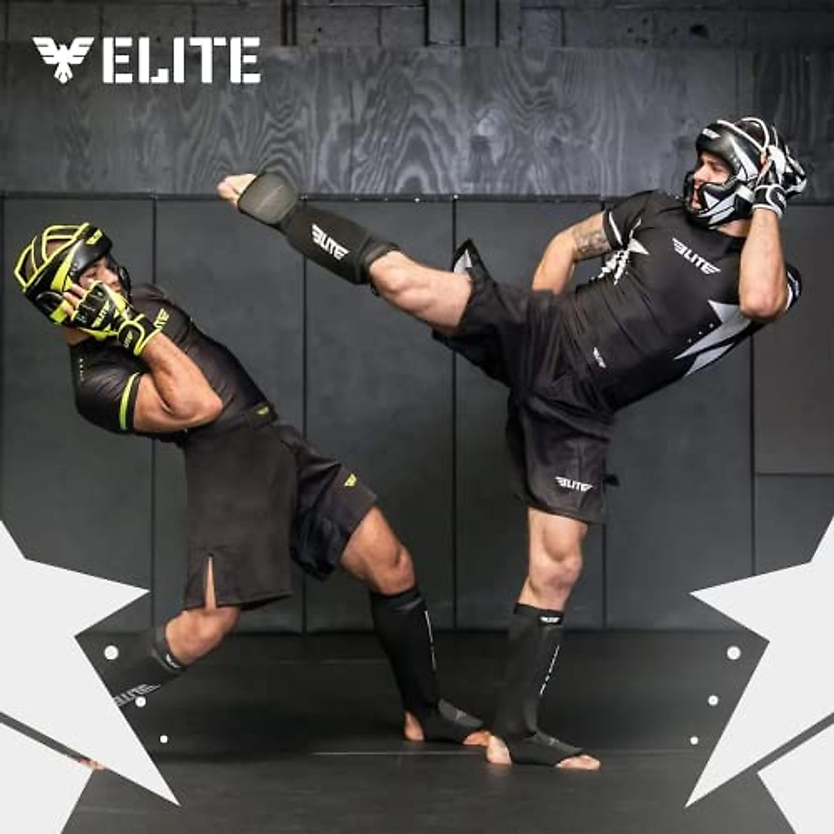 Muay Thai MMA Kickboxing shin Guards, Elite Sports Instep Guard Protective Leg shin Kick Pads for Kids and Adults (S-M, Pink)