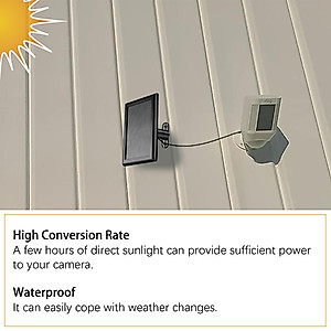 Solar Panel Charger for Ring Camera,Solar Panel Compatible with Ring Stick Up Camera & Spotlight Cam Battery,Solar Battery Panel for Outdoor Security Camera