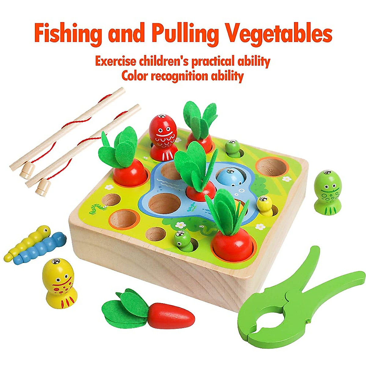 Skrtuan Wooden Toys Carrot Harvest