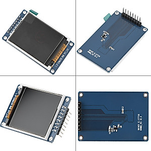 Bewinner 1.8inch LCD Display Module, TFT Screen Module 128 x 160 Resolution Onboard Driver ST7735 SPI Interface, Full-Color LCD Screen Display Controller Module