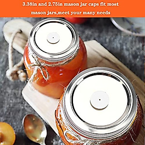 6 PCS Vacuum Jar Lids, Fermentation Lids for Wide Mouth and Regular Mason Jars Used with Jar Sealer Vacuum Sealing Accessory Reusable Stainless Steel Lids with Leak Proof & Airtight Seal Features