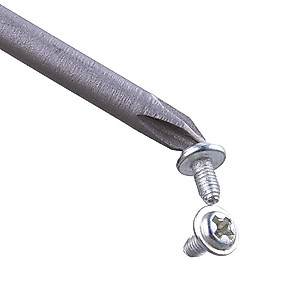 Rocaris 12 Pack 1/4 Inch Hex Shank Long Magnetic Screwdriver Bits Set 4 in Power Tools (Slotted+Cross Head)