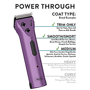WAHL Professional Animal Purple ARCO SE Cordless Pet Clipper Kit
