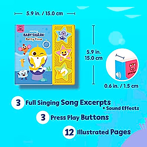 Pinkfong Baby Shark Potty Time Sound Book: Interactive Potty Training StorybookㅣBaby Learning Toys l Interactive Electronic Educational Learning for Preschoolers and Toddlers 1-3