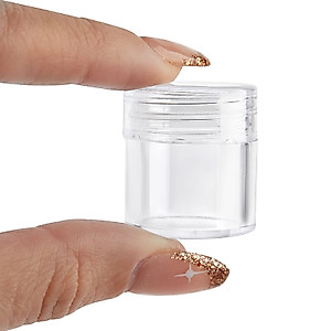 3 Pack Clear Bead Organizers and Storage Containers with Lids for Glitter, Arts and Crafts (93 Pieces)