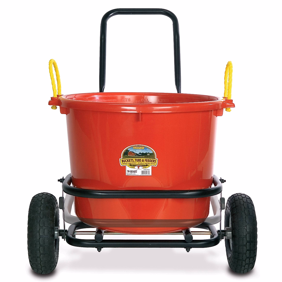 Little Giant® Muck Cart | Large Bucket or Tub Cart | Muck Cart with Wheels | Holds Up to 350 lbs