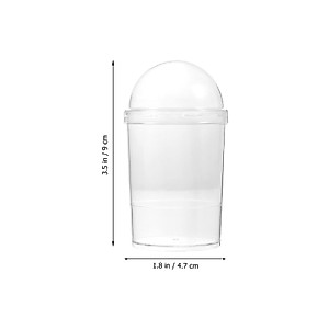 Hemoton Clear Dessert Cups 20pcs Disposable Dessert Cups Plastic Small Appetizer Cups Clear Cupcake Cups Sundae Cups DIY Tasting Shot Glasses with Lids for Snacks Mousse Parfaits Puddings