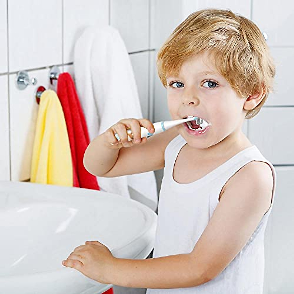 SEAGO Kids Electric Toothbrushes, Fast Charging Maglev Power Kids Toothbrushes Electric with Timer for 3-12 Boys and Girls, 2 Modes Electric Toothbrush Kids with 2 Replaceable Kids Toothbrush Heads