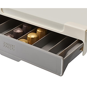 Joseph Joseph CupboardStore: Under-Shelf Space-Saving Coffee Pod Drawer - Holds 30 Nespresso Original-Style Capsules