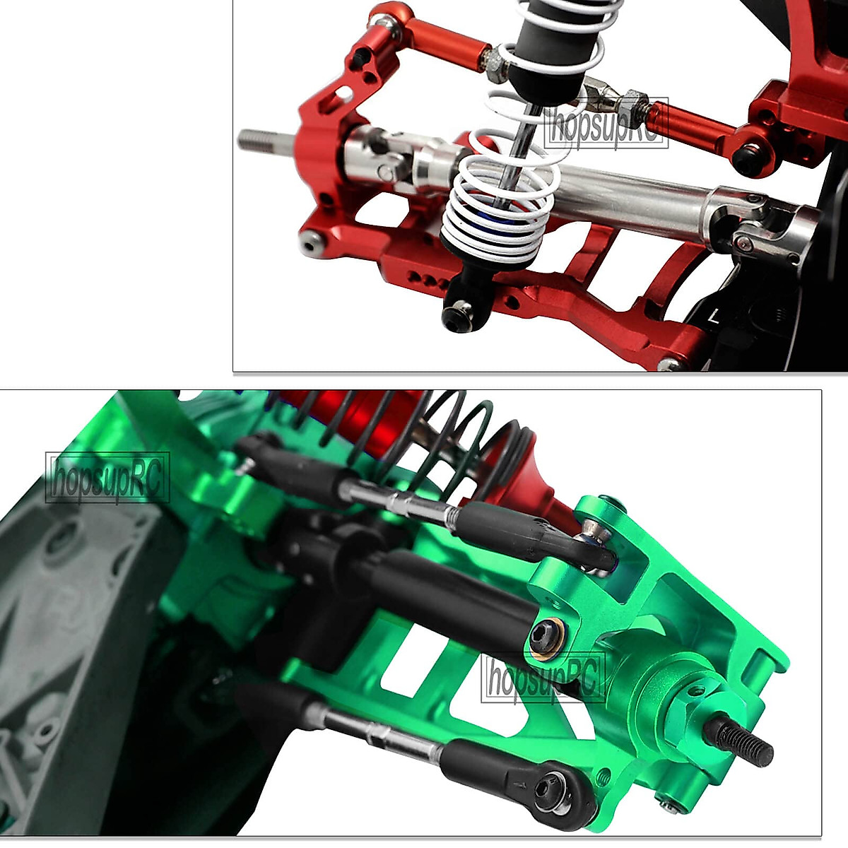 hopsupRC Stainless Steel Rear Drive Shaft CVD & Front Axles Upgrades Part for 1/10 Slash 2WD VXL/Rustler 2WD VXL/Stampede 2WD VXL/Hoss 2WD VXL (Upgrades More Powerful) Silver