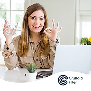 Crystala Filters Compatible with Samsung DA29-00020B Refrigerator Water Filter, DA29-00020A/B, DA29-00020B-1, HAF-CIN/EXP, 46-9101, RF4267HARS, RF25HMEDBSR, RF28HMEDBSR, RS25J500DSR, 3 Pack