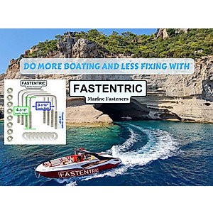 (4) Stainless Steel Square U-Bolts Boat Trailer 1/2" D x 3 1/16" W x 4 5/16" L (One Pack)