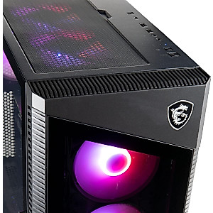 Empowered PC MPG Velox Gaming Desktop (NVIDIA GeForce RTX 4070 TI, Ryzen 7 5700X Processor, 32GB DDR4 RAM, 512GB NVMe SSD + 2TB HDD, WiFi, Windows 11 Home) RGB Gamer Computer (by_MSI)
