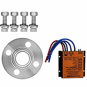 KONKENIE 12V 400W Helix Maglev Axis Wind Turbine Generator Vertical Generator Kit 3-Phase AC Permanent Magnet Generator with PWM Controller& 2 Blades for Boats Gazebos Cabins Mobile Homes White