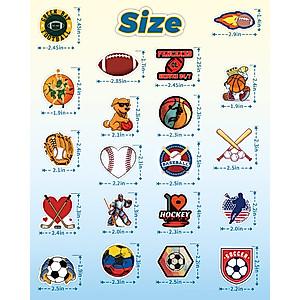 pcnearty 300 Pcs Sport Stickers for Kids, Water Bottle Stickers, Cute Vinyl Waterproof Hydroflask Phone Skateboard Laptop Stickers, Bulk Sticker Packs for Boys Girls Teens Adults