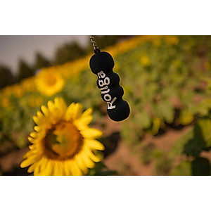 Rollga Micro Hand & Foot Roller for deep tissue massage and trigger point release, solid rubber, black color