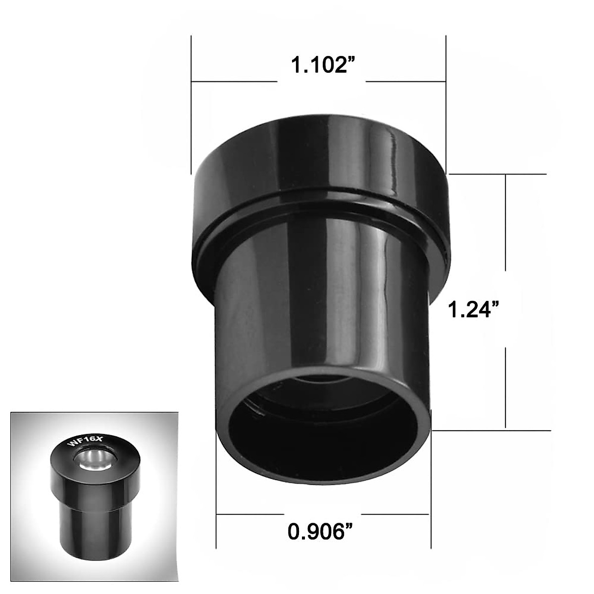 starboosa Microscope Accessories WF16X Microscope Eyepiece Installation Size Φ23mm (0.905 ")