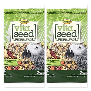 Higgins 2 Pack Vita Seed Natural Parrot Food 3 LB. Ea Parrot Food. 2 Bags 6 Pounds Total