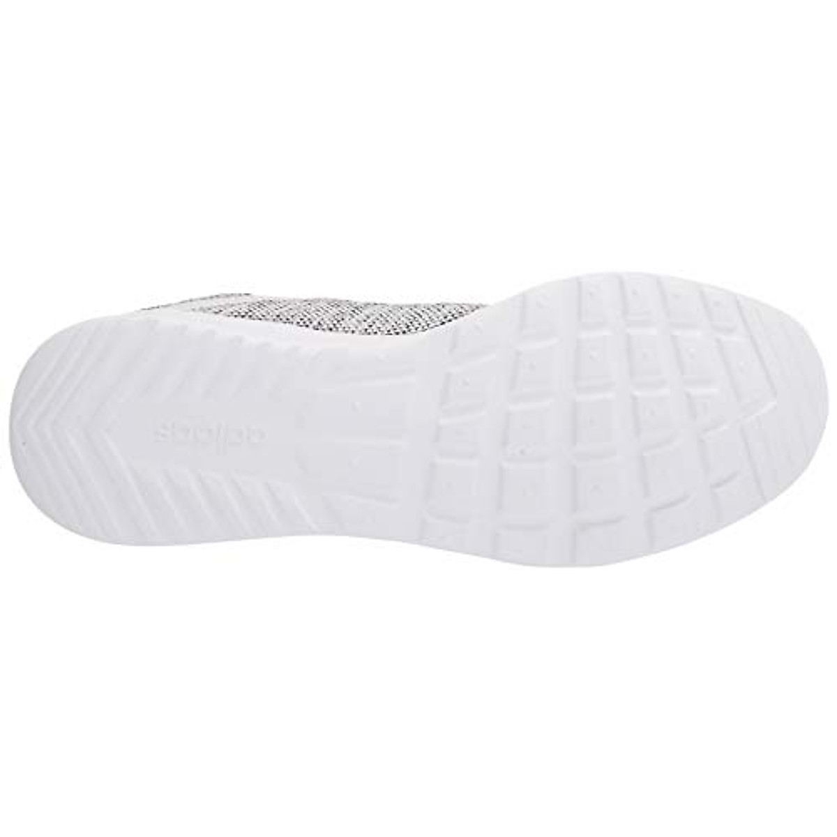 adidas Women's Cloud foam Pure Running Shoe, white/white/black, 8 Medium US