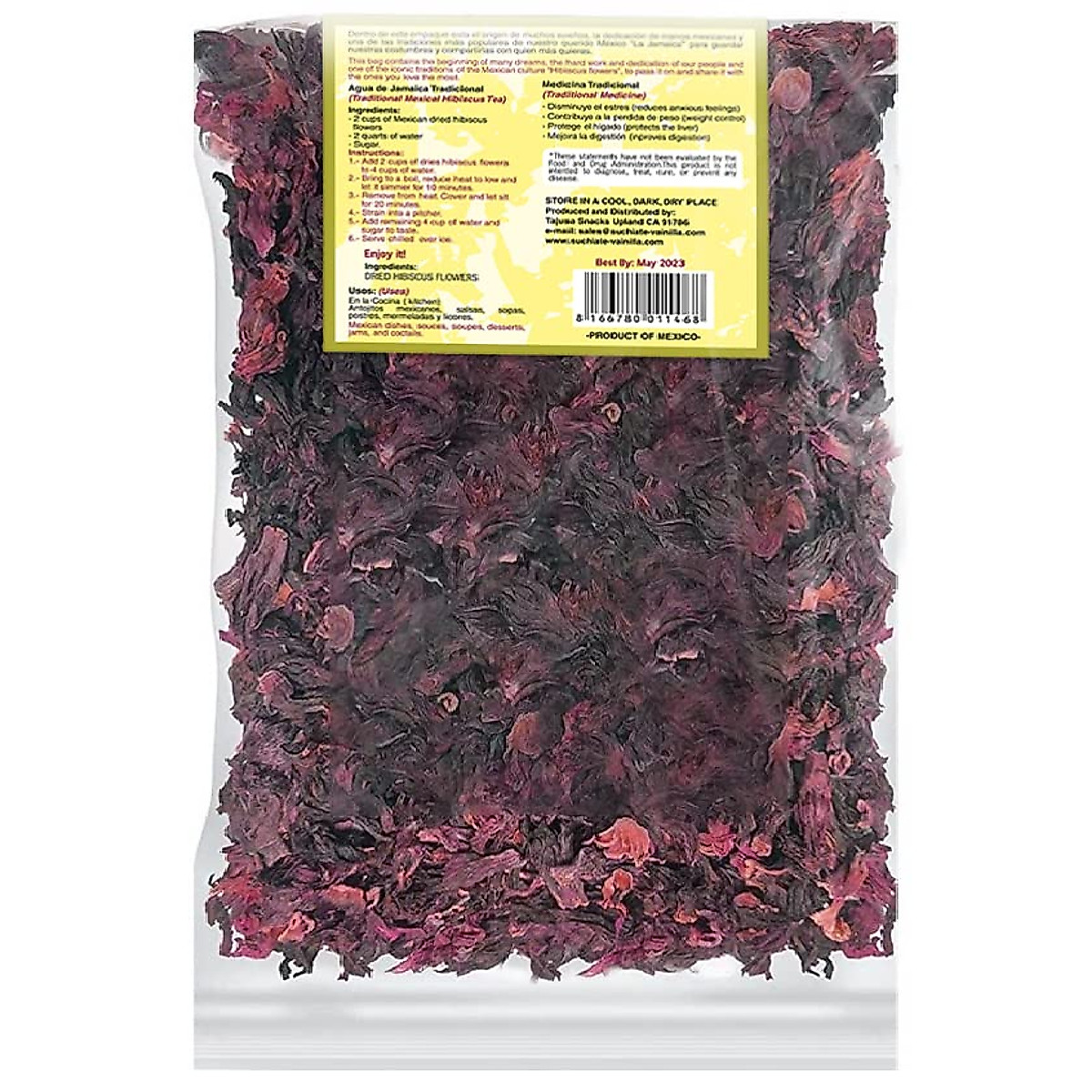 Suchiate Hibiscus Flowers (1 Pound (Pack of 1))
