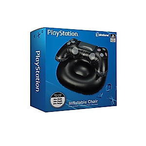 Paladone Playstation Inflatable Chair- Gaming Chair-Dual Shock 4 Shape