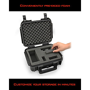 CASEMATIX Waterproof Trading Card Case for 1000+ Cards - Hard Shell Trading Card Box with Customizable Foam Compatible with Magic The Gathering, Cards Against Humanity, PSA Sports Cards & More