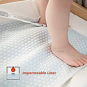 Bbpark Baby Diaper Changing Table Pad, Waterproof Changing Pad for Dresser Top with Liner
