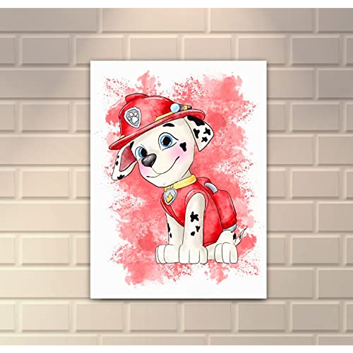 OzWood Crafts- Paw Patrol Wall Decor Poster Prints, Set of 6 FRAMELESS (8''x10''), Paw Patrol room decor for boys, Paw Set of 6 (8inchx10inch)