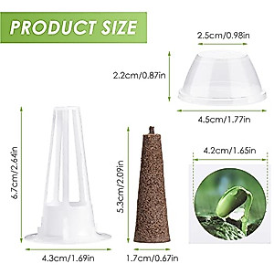 Growth Sponges Seed Pods Kit for Aero Garden Pods Hydroponics Sponge Plant Grow Sponges Seed Starter Pods with Grow Baskets Hydroponics Growing Seed Starter Kit for Seed Starting System (200 PCS)