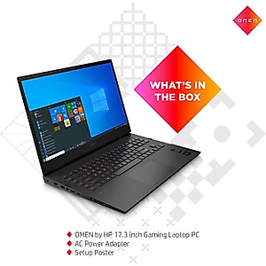 HP OMEN 17 17.3" FHD 144Hz Display Gaming Laptop - 12th Gen Intel Core i7-12800HX 16-Core up to 4.80 GHz Processor, 32GB DDR5 RAM, 4TB NVMe PCIe SSD, GeForce RTX 3060 6GB Graphics, Windows 10 Pro
