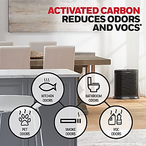 Honeywell HRF-AP1 Universal Carbon Air Purifier Replacement Pre-Filter A, 1-Pack - Allergen Air Filter Targets Dust, VOC, Pet, Kitchen, and Wildfire/Smoke Odors