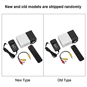 Mini Projector, Stylish Portable LED Movie Projector 1080P HD HDMI Multimedia Player, Suitable for Outdoor Recreation, Home Theaters(US-A)