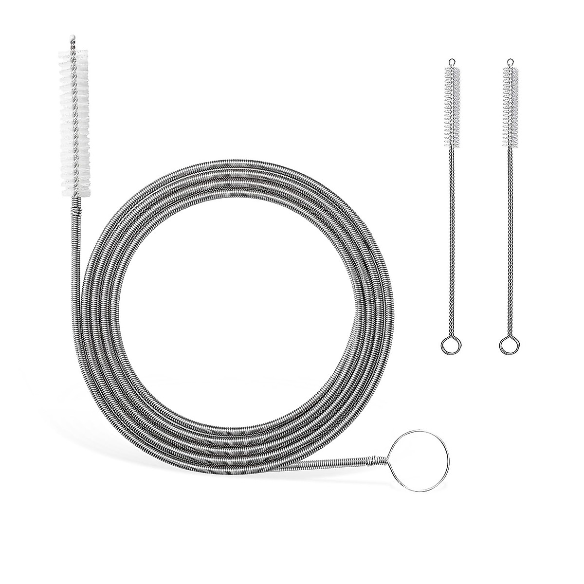 Kewucn 59 Inch Long Wire Brush, Car Sunroof Drain Cleaning Tool, Flexible Nylon Cleaner for Cleaning Straw, Feeding Tube, Sink, Refrigerator Drain, Universal Slim Hose Pipe Brush