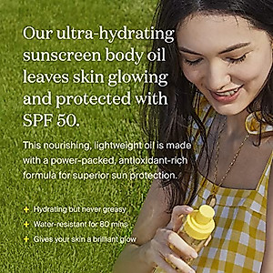 Supergoop! Glow Oil - 1 fl oz, Pack of 2 - SPF 50 PA++++ Vitamin E Body Oil + Reef-Friendly, Broad Spectrum Sunscreen Protection - With Marigold, Meadowfoam & Grape Seed Extracts