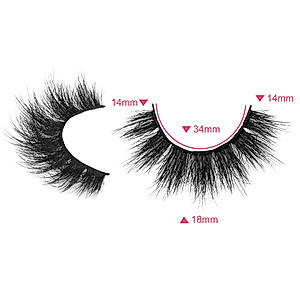 Newcally Eyelashes False Lashes Fluffy 18MM Long Faux Mink Eye Lashes Pack Dramatic Thick Volume Fake Eyelashes 12 Pairs Soft Reusable Lashes Multipack