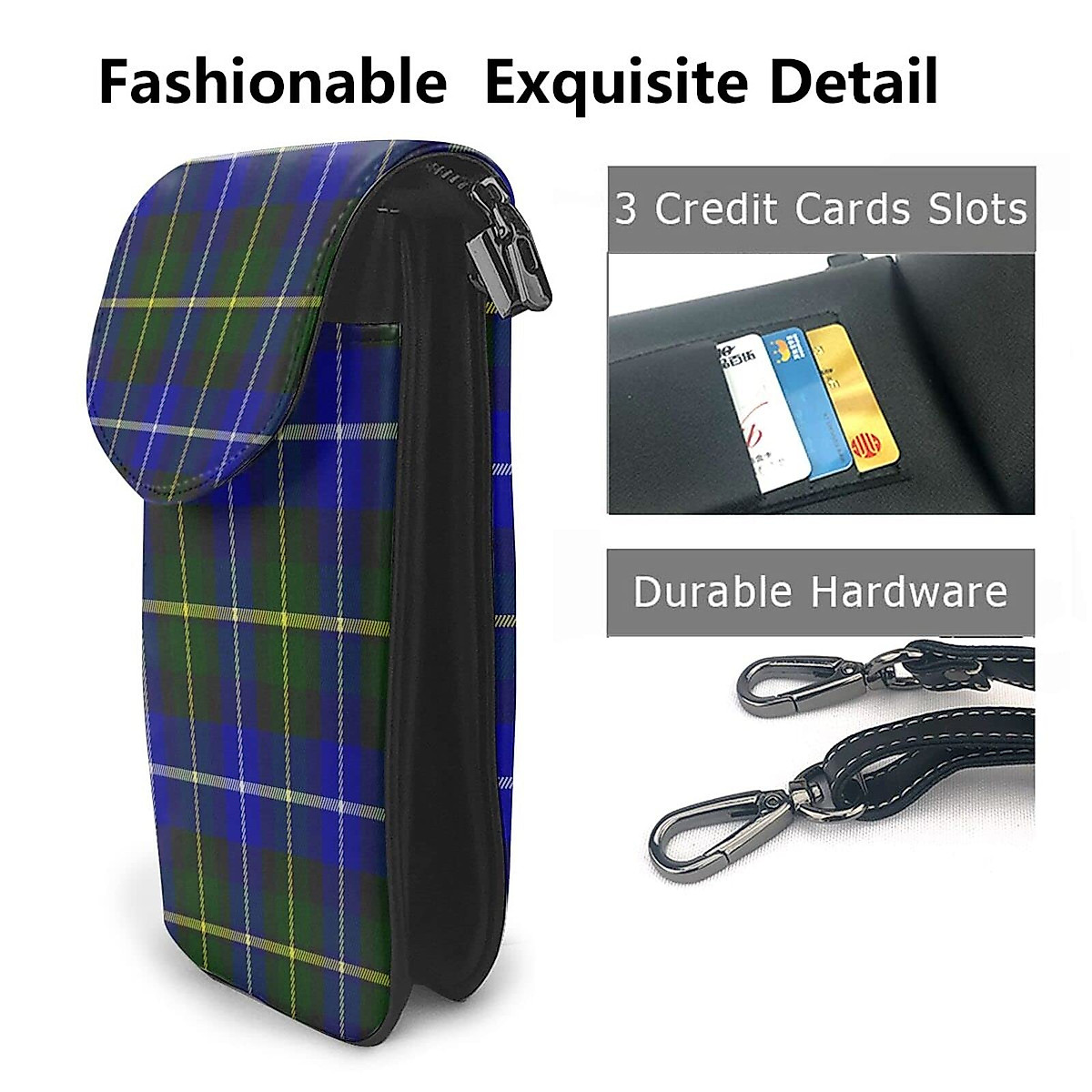 Small Crossbody Scottish Clan Macneil Of Barra Tartan Crossbody Purse Bag Fashion Cell Purse Wallet For Women/Girls Gift
