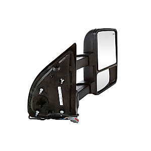 AutoShack Passenger Towing Mirror Power Black Textured Heated Manual Folding Replacement for 2001-2005 Ford Excursion 2003-2016 F-250 Super Duty F-350 Super Duty 6.2L 6.4L 6.7L 4WD RWD KAPFO1321342S