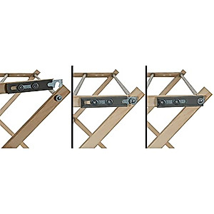 Household Essentials X-Frame Clothes Drying Rack, Stabile Wood Frame with Slanted Feet, Smooth Vinyl Wrapped Rods, 23.8 Feet of Hanging Space, Ready to Assemble, Flat Top, Natural