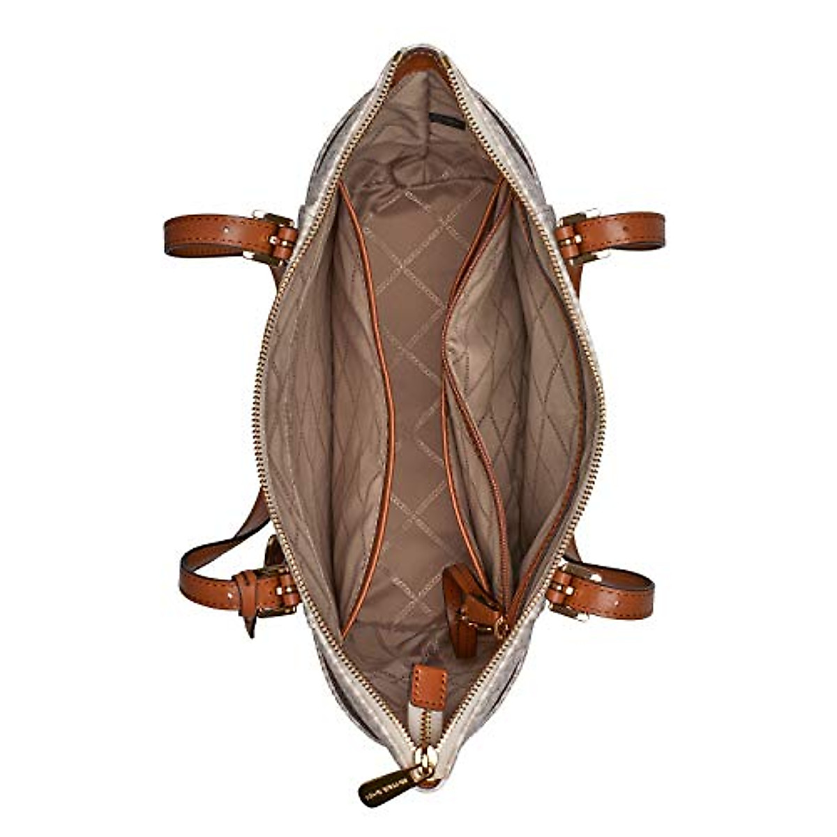 MICHAEL Michael Kors Jet Set Item East/West Top Zip Tote Vanilla/Acorn One Size