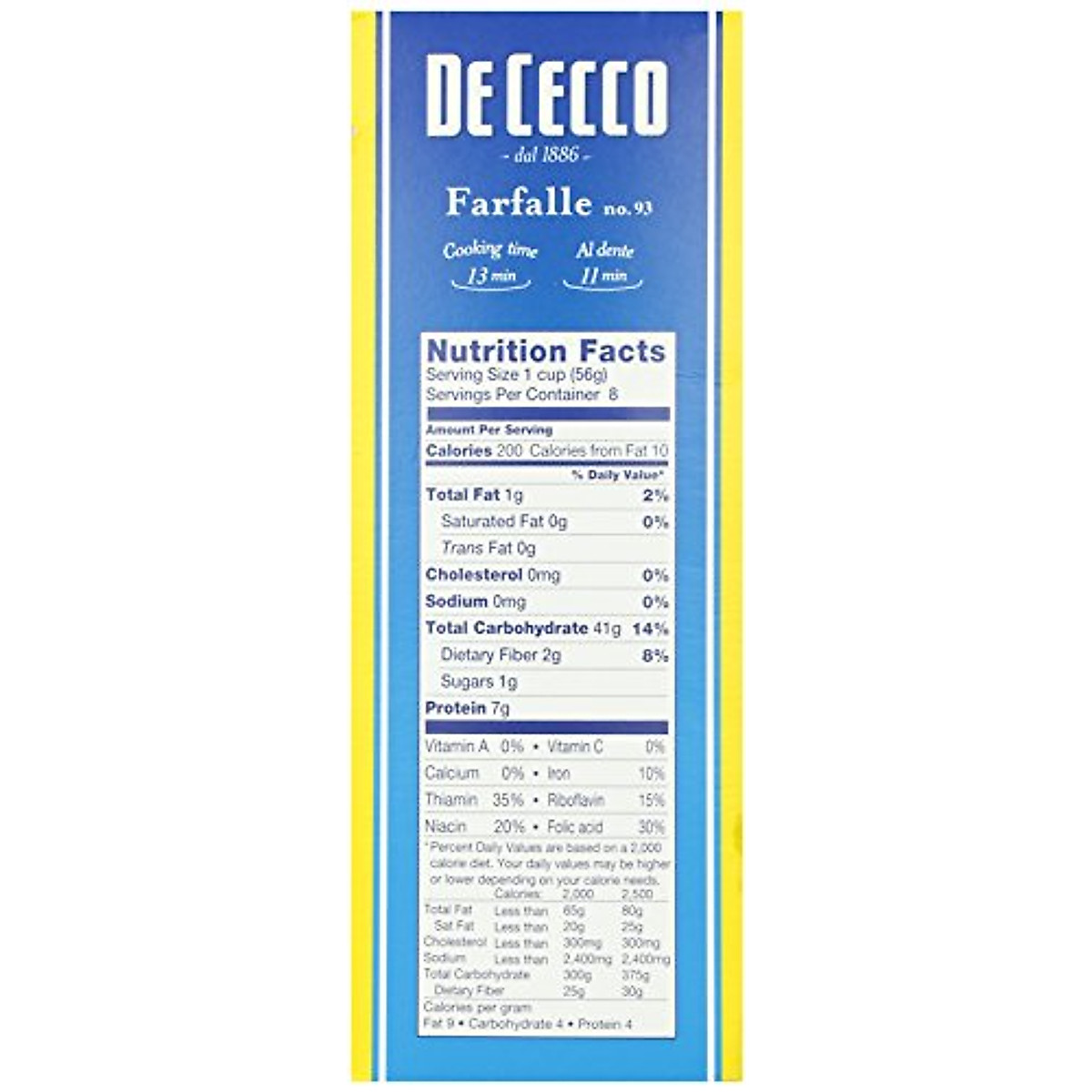 De Cecco Farfalle Pasta, 16 Oz