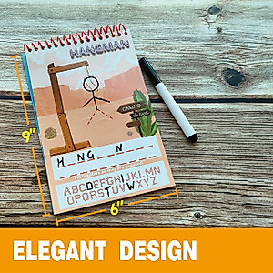 GRANDLMOON 2 Pack Reusable 32 Activity Game Mats Pads with Dry Erase Marker as Travel Toy & Learning Tool for Ages 6-12 (9”X 6”)