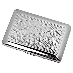 EYIDADAE RFID Credit Card Holder Protector Metal Credit Card Wallet Business Card Holder for Women and Men-Can Hold 5 Bank Cards (Silver)