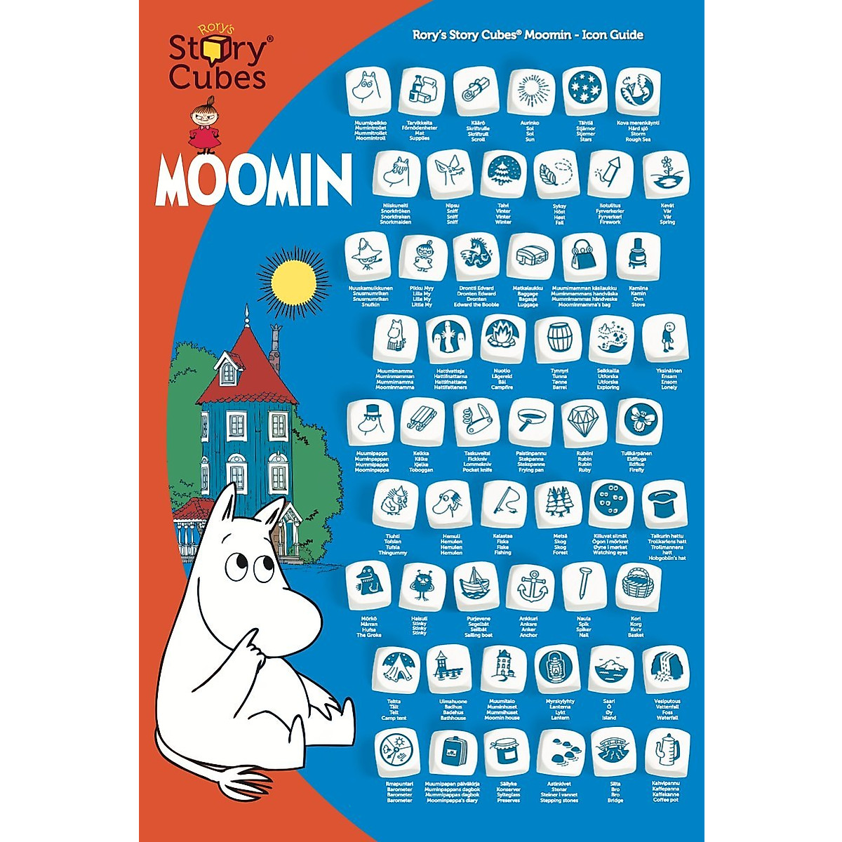 Rory's Story Cubes Moomin for 96 months to 1188 months