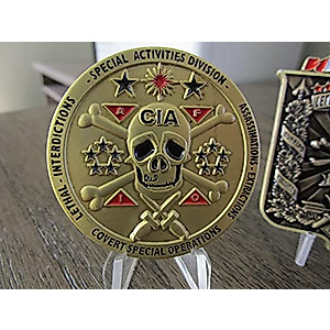Set of 4 CIA Covert Action Challenge Coins SAD SOG Seal Team VI Grim Reaper