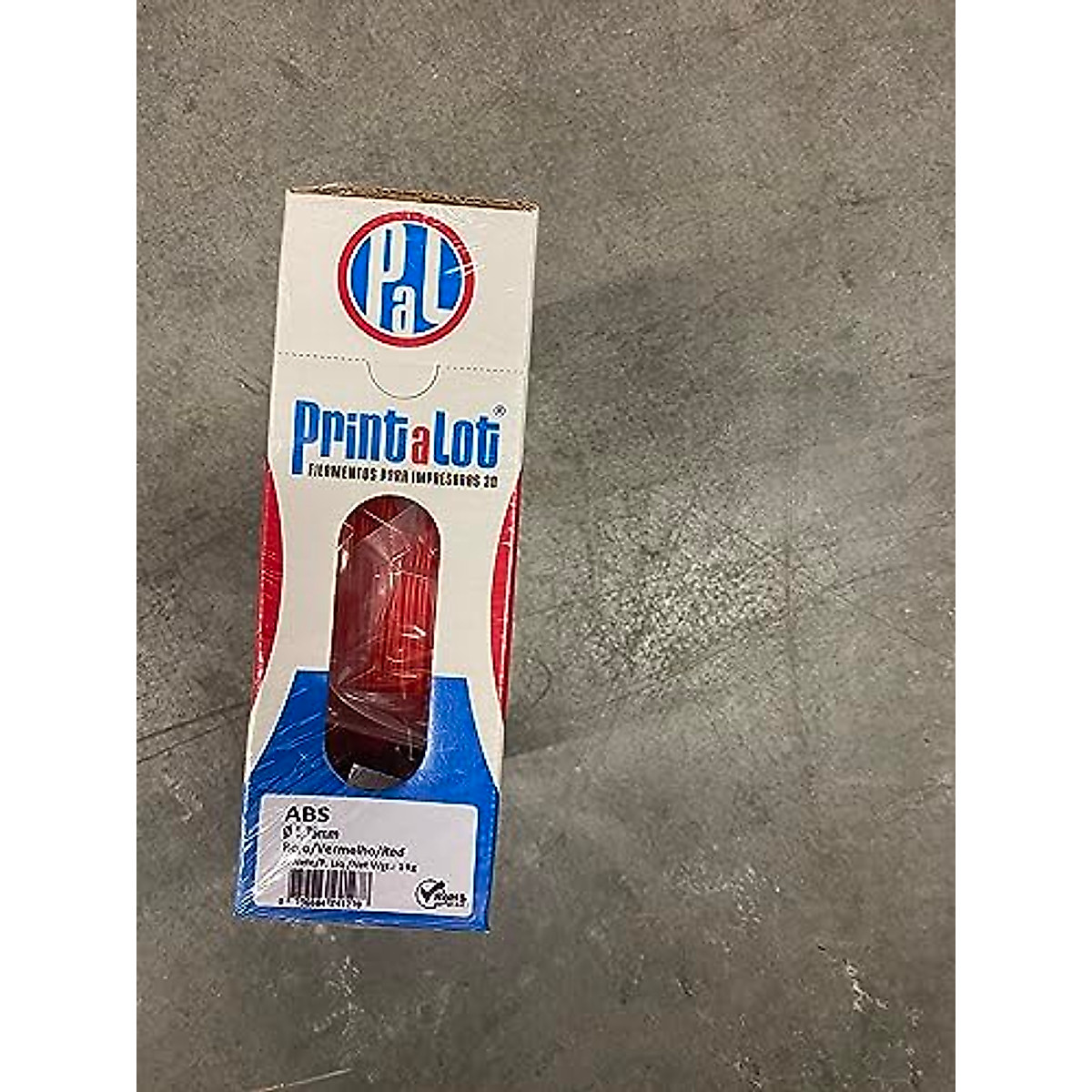 PRINTALOT ABS 3D Printer Filament, Dimensional Accuracy +/- 0.03 mm, 1 KG Spool, 1.75 mm, Red